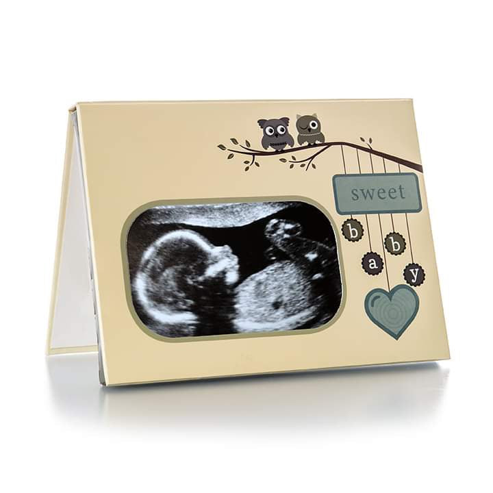 Ivory Recordable Frame - My Baby's Heartbeat Bear